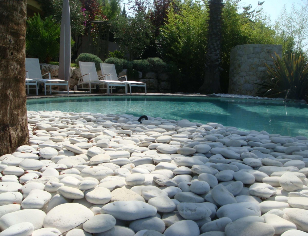 Jardin Japonais, galets et gravier. Réalisation Woodstone Project.